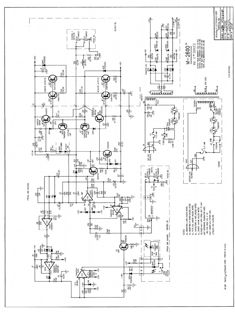 Peavey m2600 SCH | PDF