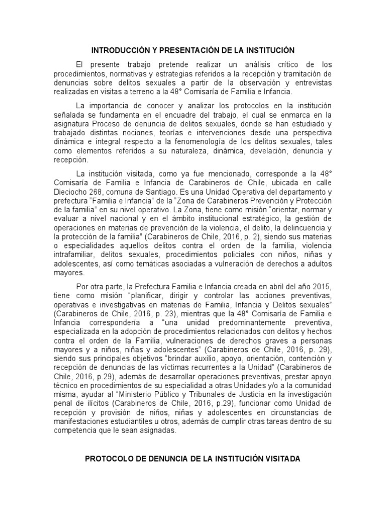 Denuncia Del Sex Pdf Infancia Abuso Infantil 9342