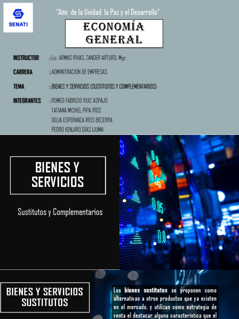 Bienes y Servicios Sustitutos y Complementarios | PDF | Bienes | Demanda