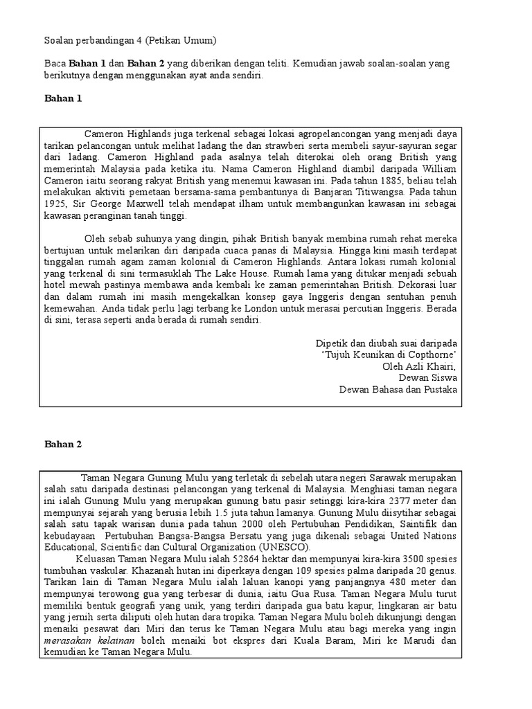 Soalan Bandingan 4 - Liew Lip Ben | PDF