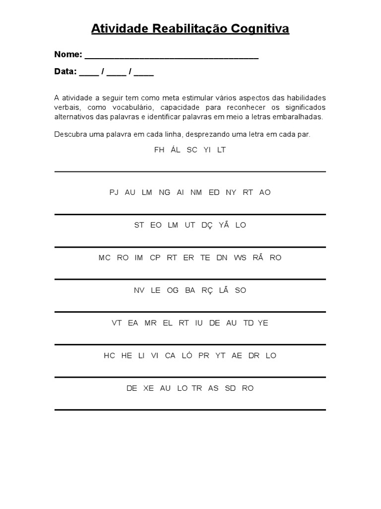 Atividades Impressão | PDF