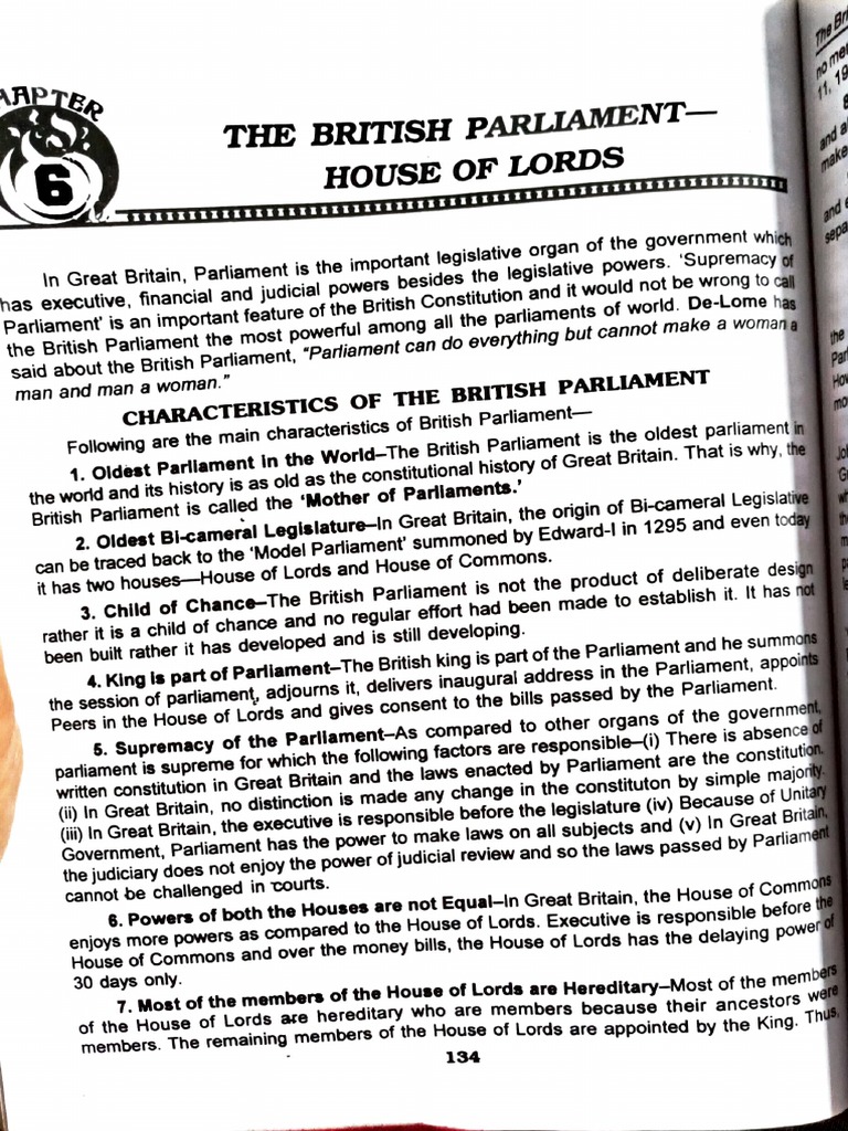 Understanding the House of Lords | PDF