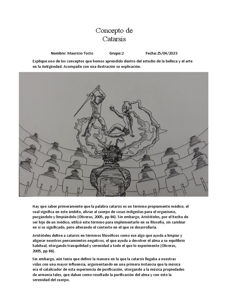 Concepto de Catarsis | PDF | Aristóteles | Tragedia griega
