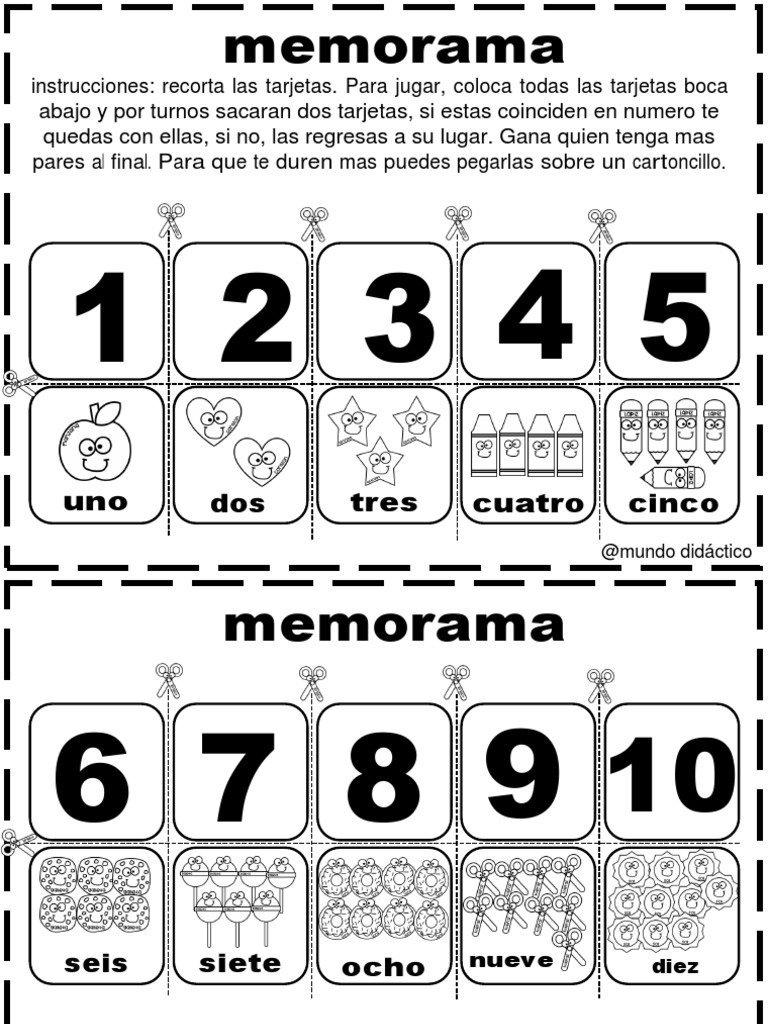 MEMORAMA NUMEROS | PDF