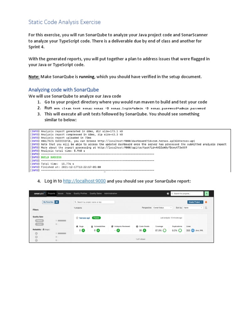 Static Code Analysis Exercise | PDF | Computer Programming | Software ...