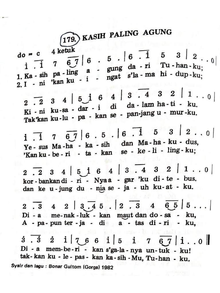 pkj 179 Kasih Paling Agung | PDF