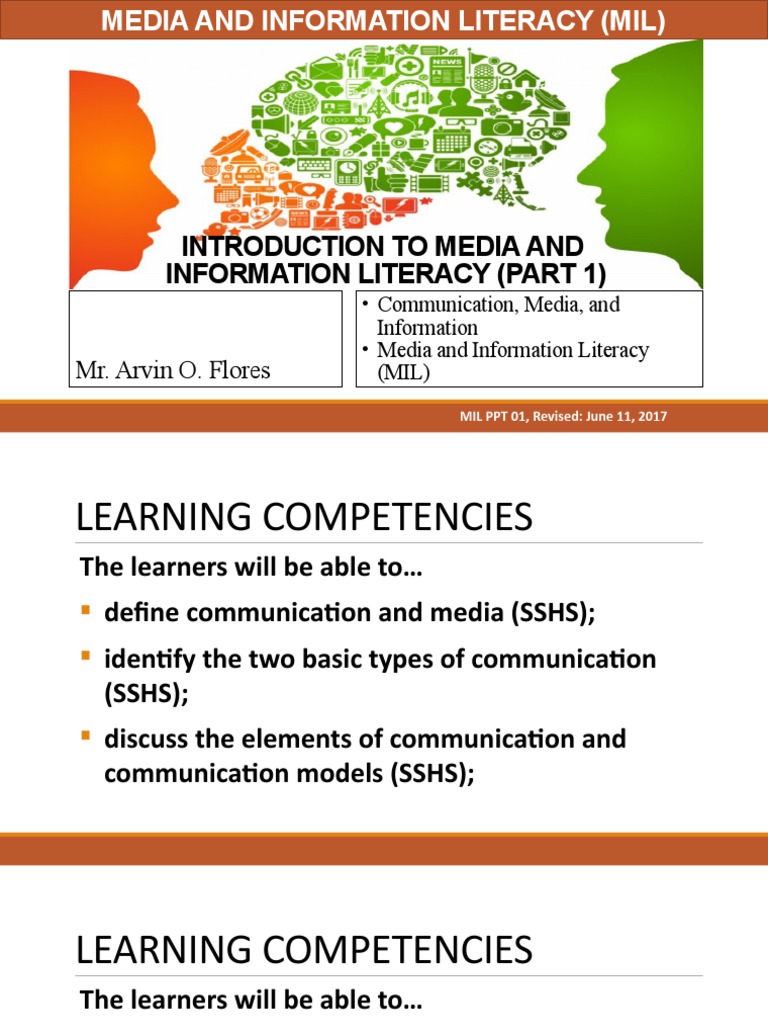 1.MIL 1. Introduction To MIL Part 1 Communication Media Information ...