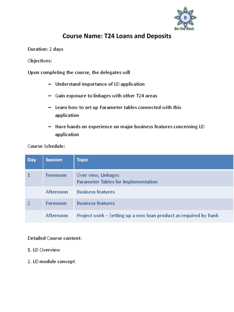LD Course Details | PDF