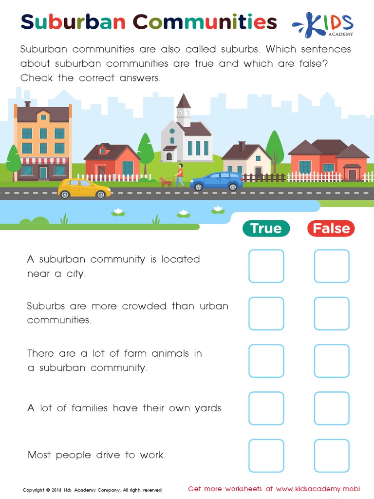Grade 2 Suburban Communities Worksheet | PDF | Law