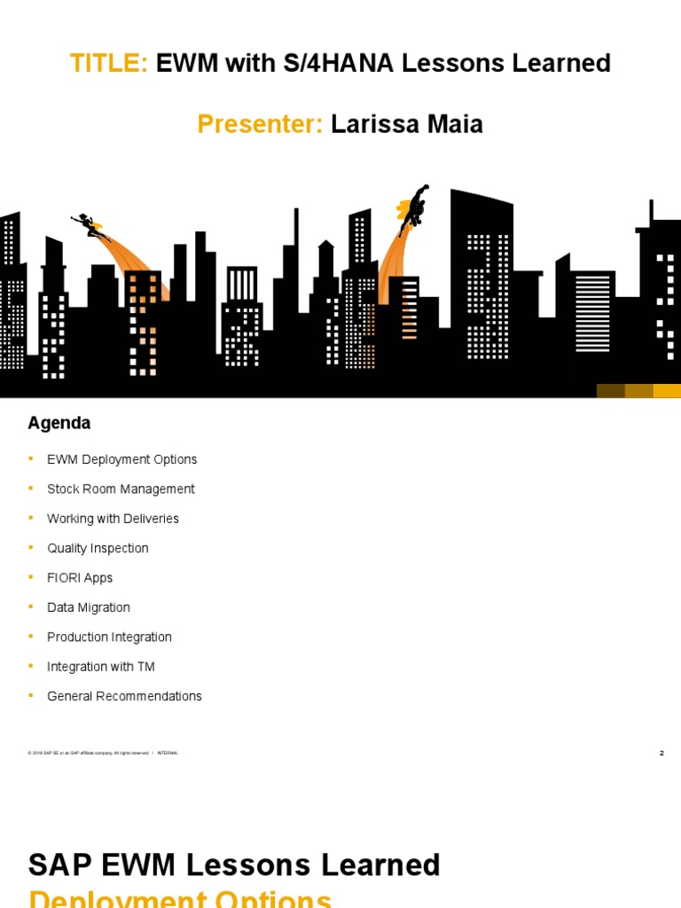 HANA Heroes 1 - EWM Lessons Learned (V2) | PDF | Warehouse | Supply Chain