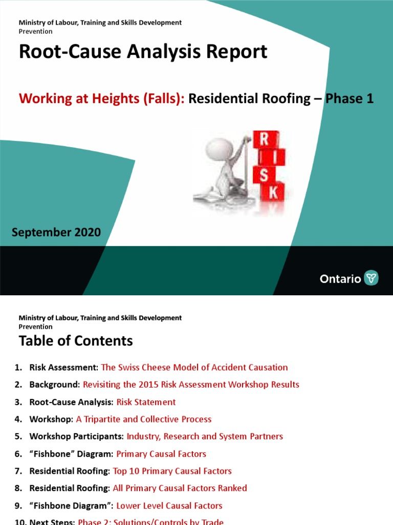 Root-Cause Analysis: Roofing Fall Risks | PDF | Occupational Safety And ...