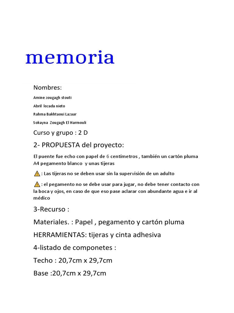 2-PROPUESTA Del Proyecto:: Nombres | PDF