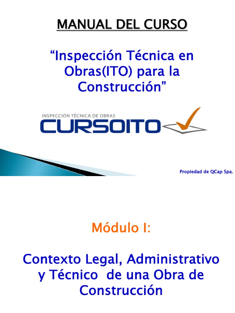 Manual Curso Ito | PDF | Planificación urbana | Arquitecto