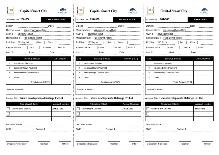 Chalan Form | PDF | Deposit Account | Banks