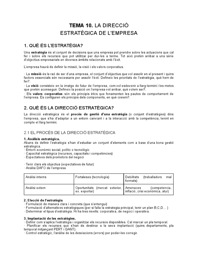 Resumen TEMA 10 I TEMA 11 ECONOMIA 2btx | PDF