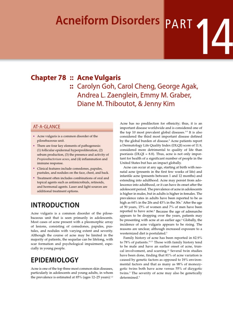 Acneiform Disorders: Chapter 78:: Acne Vulgaris:: Carolyn Goh, Carol ...