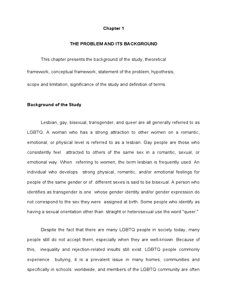 Chapter 1 3 FINAL | PDF | Homosexuality | Bullying