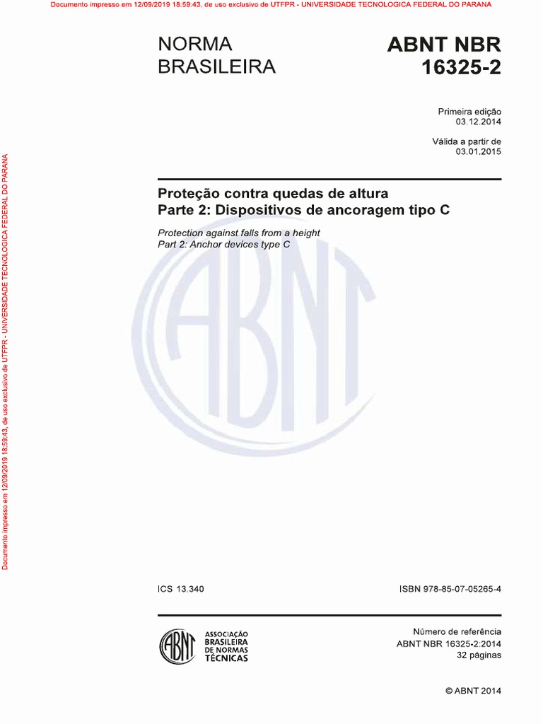 NBR 16325-2 - Proteção contra quedas de altura_dispositivos de ...