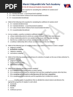 Exam SRM Sample Questions | PDF | Linear Regression | Errors And Residuals