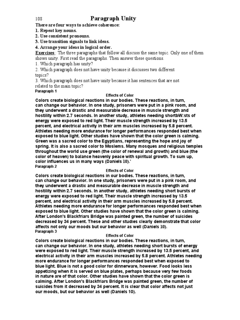 Paragraph Unity 2 | PDF | Skeletal Muscle