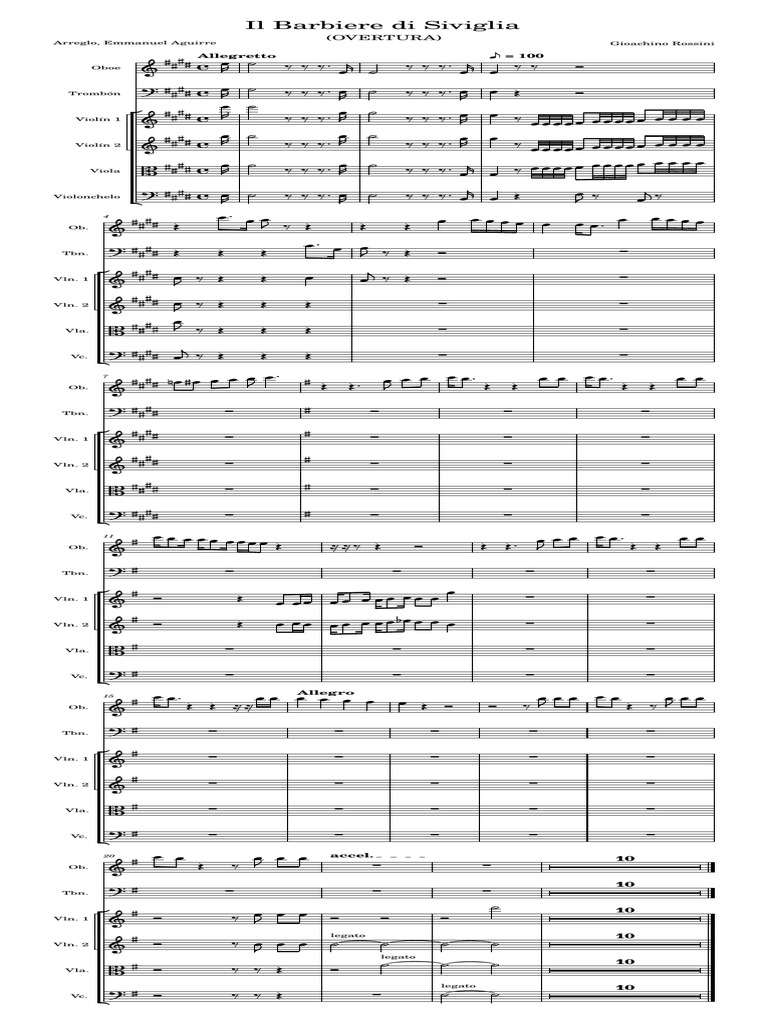 Il Barbiere Di Siviglia | PDF | Opera | Italian Music