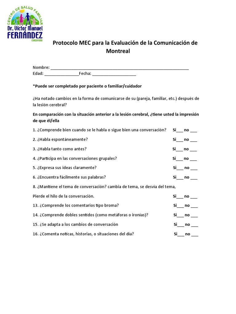 Protocolo MEC para La Evaluación de La Comunicación de Montreal | PDF