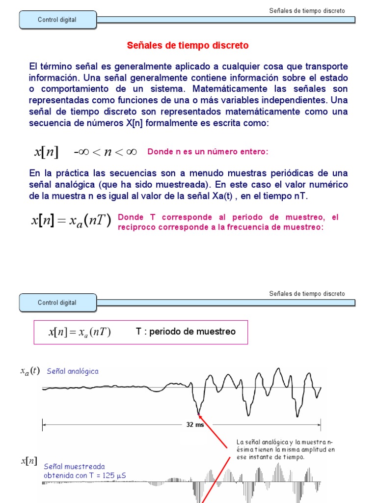 2 +Señales+Discretas | PDF | Número complejo | Ecuaciones