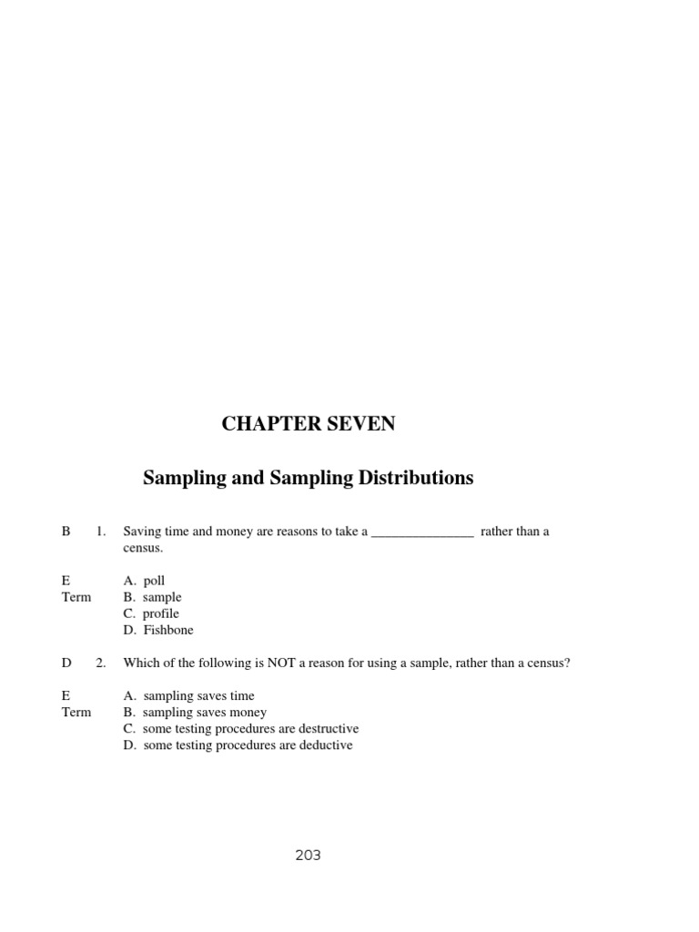 Sampling and Sampling Distributions | Download Free PDF | Standard Error | Sampling (Statistics)