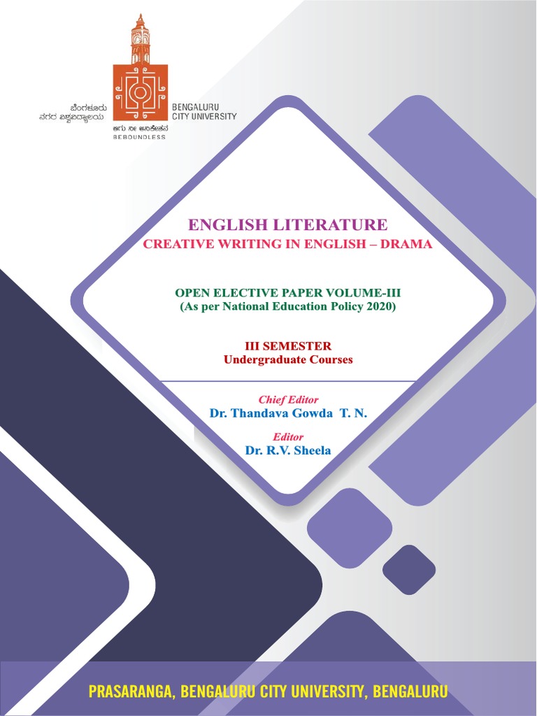 Creative Writing in English - Open Elective | PDF | Tragedy | Comedy