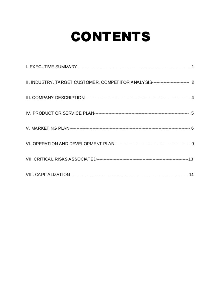 Group 4 Entrep Plan | PDF | Business | Business Economics