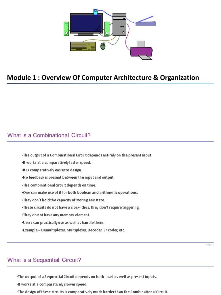 Module1_Overview Of Computer Architecture & Organization_Final | PDF ...