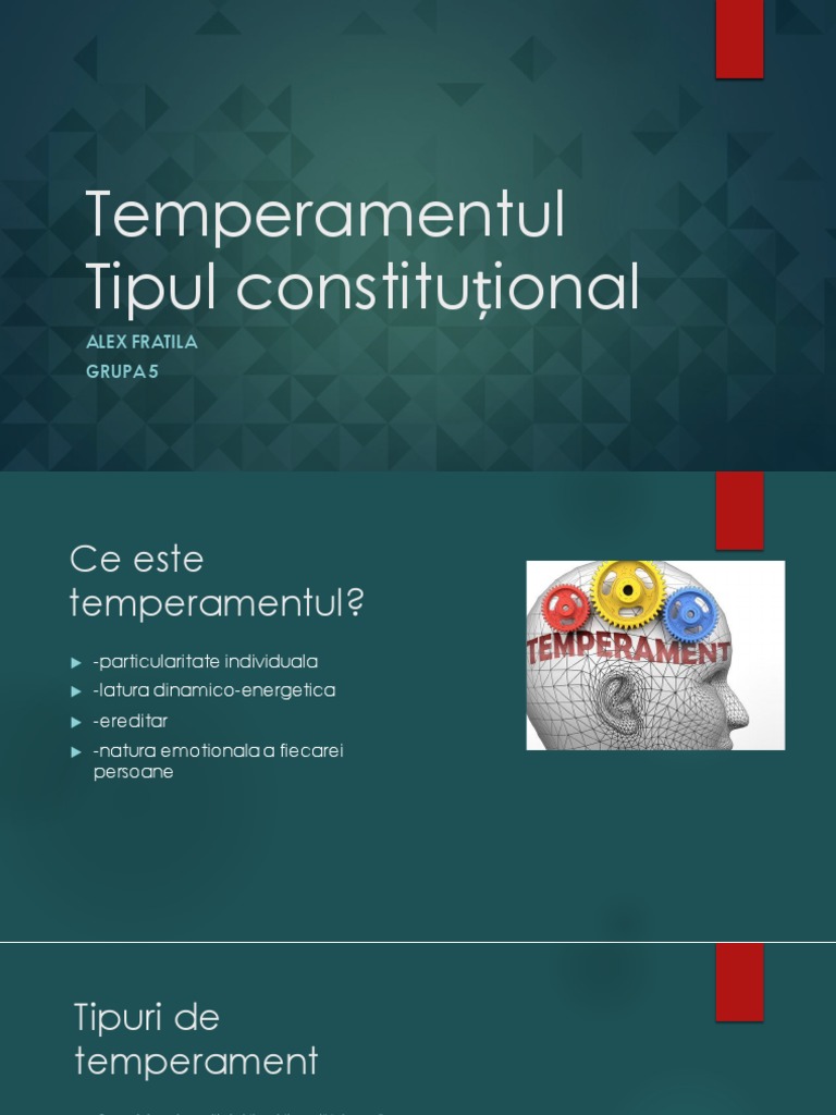 Temperamentul Fratila Alex | PDF