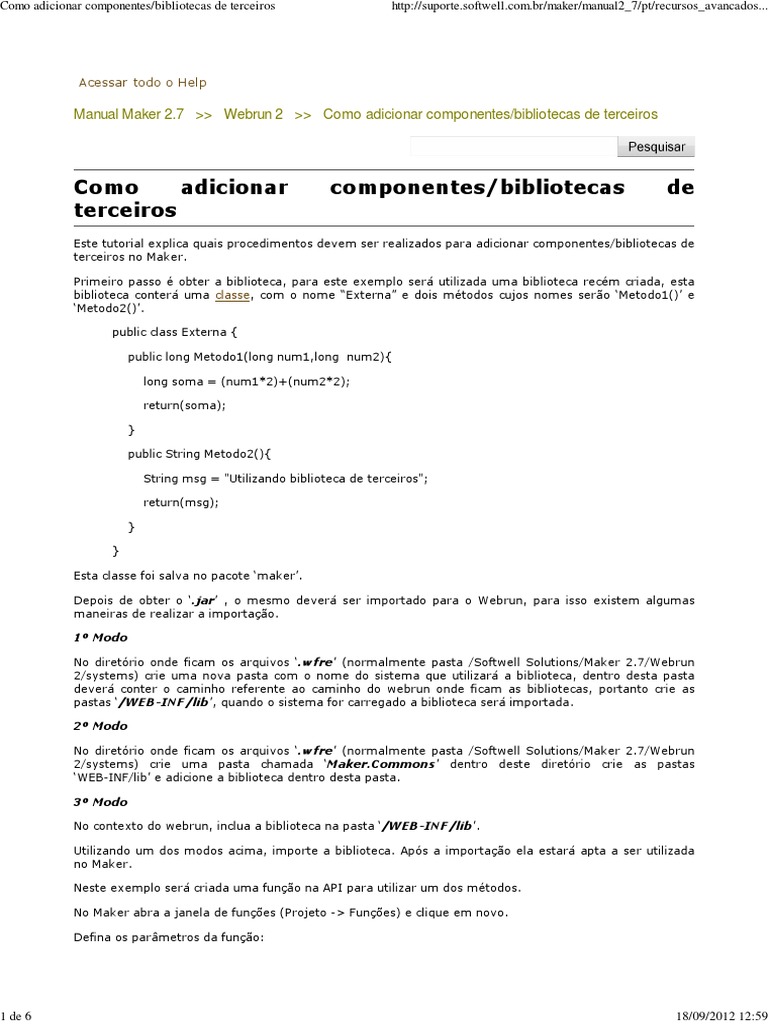 Como Adicionar Componentes - Bibliotecas de Terceiros | PDF ... Como Adicionar Componentes - Bibliotecas de Terceiros | PDF ...