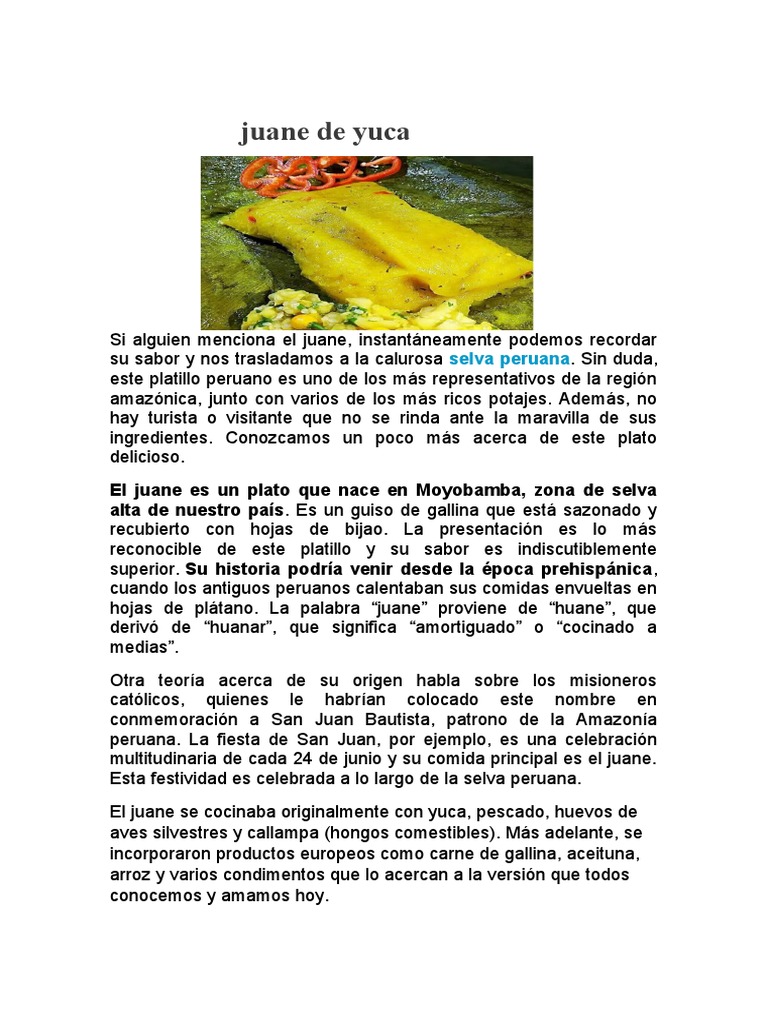 Juane de Yuca | PDF | Cilantro | Cocina occidental