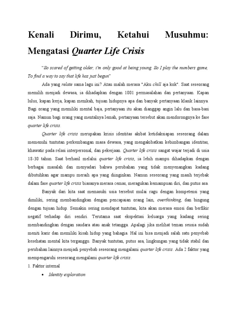 Kenali Dirimu, QLC | PDF | Gaya Hidup