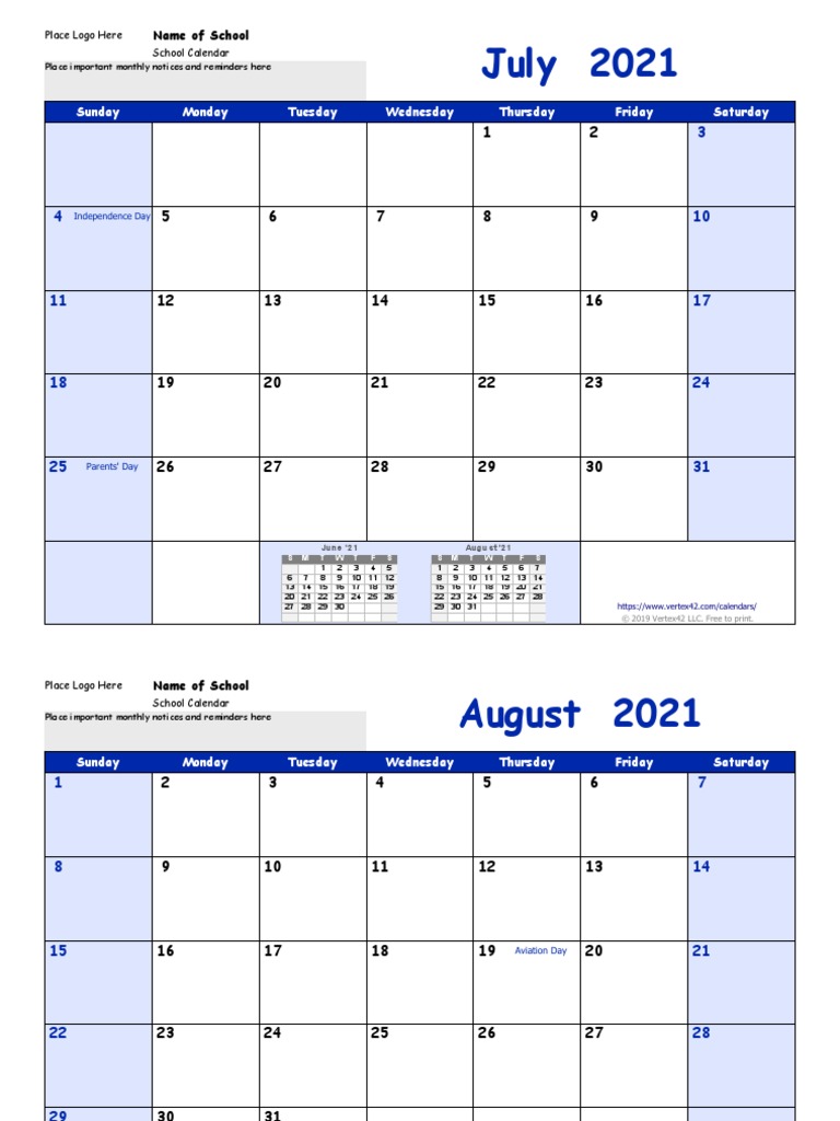 School Calendar 2021-2022 | PDF | Easter | Holidays