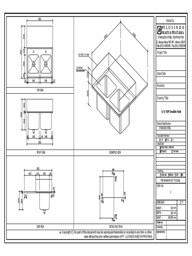 Top Sink & Ice Bin | PDF