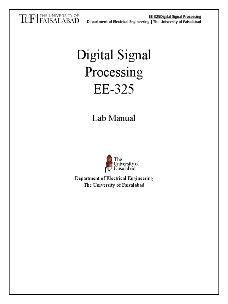 Lab Rubrics Generalized FINAL | PDF | Filter (Signal Processing) | Digital Signal Processing