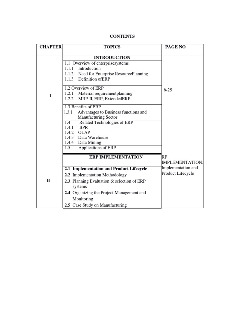 ERP Digital Notes | PDF | Enterprise Resource Planning | Data Warehouse