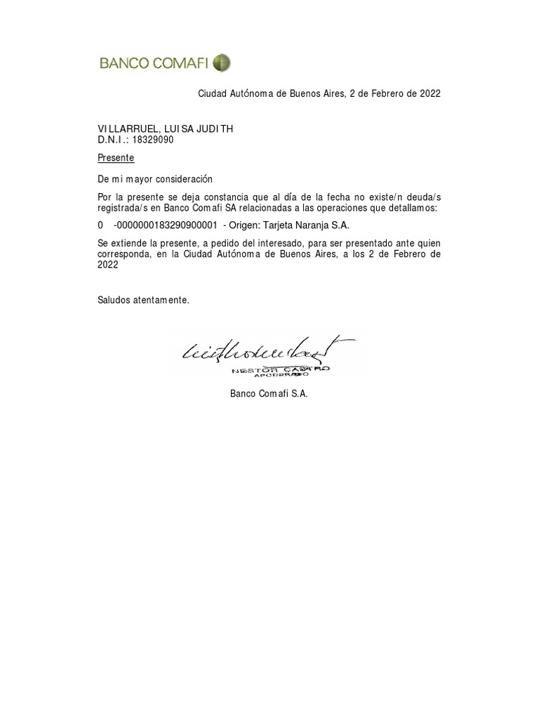 LIBRE DEUDA Comafi | PDF