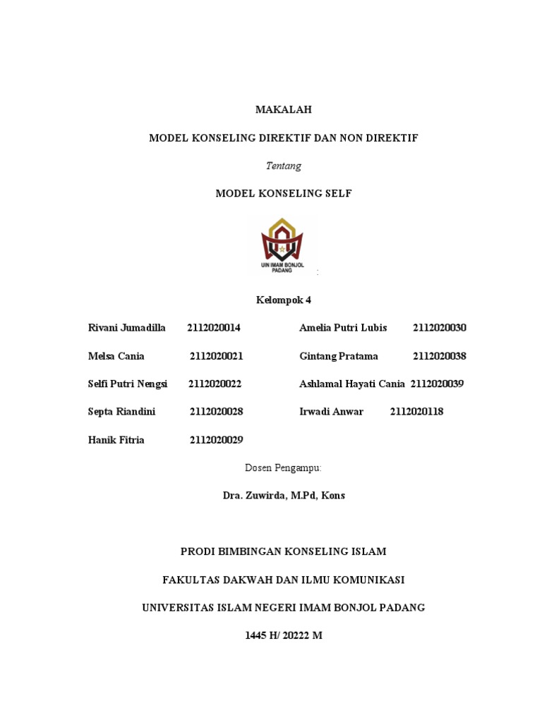 MKLH Konseling Self KLMP 4 | PDF