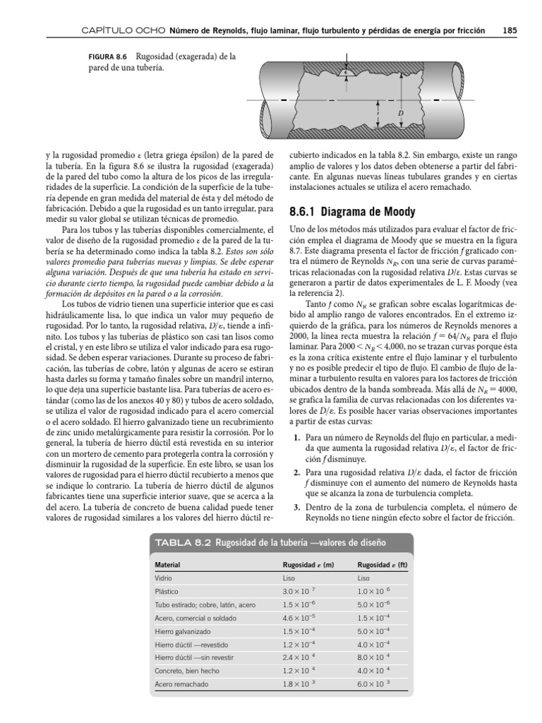 Resumen Tablas MOTT | PDF | Tubería (transporte de fluidos) | Acero