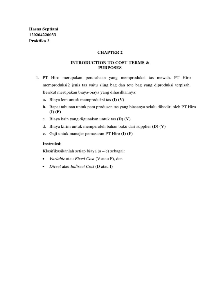 Hasna Septiani - 120204220033 - Praktikum 2 AKBI | PDF