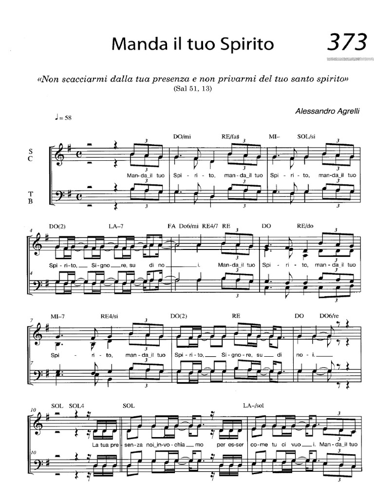 Manda Il Tuo Spirito R.N.S 3 | PDF