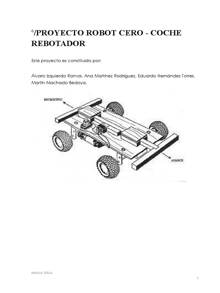 2 Eso A - Proyecto Robot Cero - Coche Rebotador | PDF