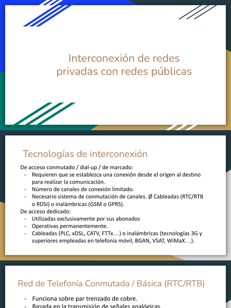 Interconexión de Redes Públicas y Privadas | PDF | Negocios | Informática
