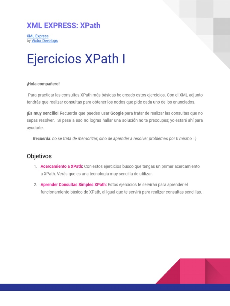 Ejercicios XPath I | PDF