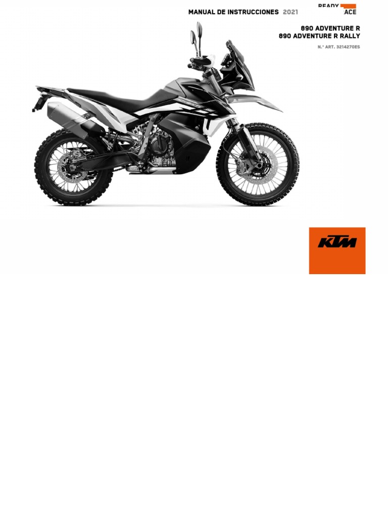 Manual KTM 890 Adv Rally 2021 | PDF | Tecnología de vehículos | Vehículos