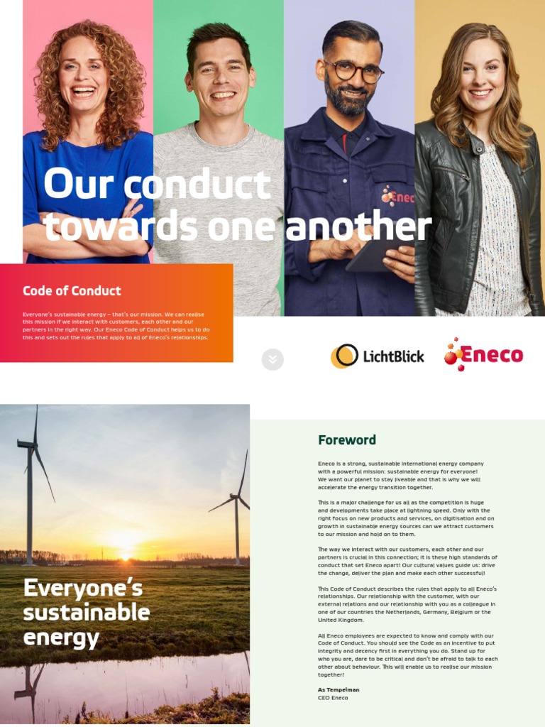 Eneco_Code-of-Conduct_Brochure-EN-2021 | PDF
