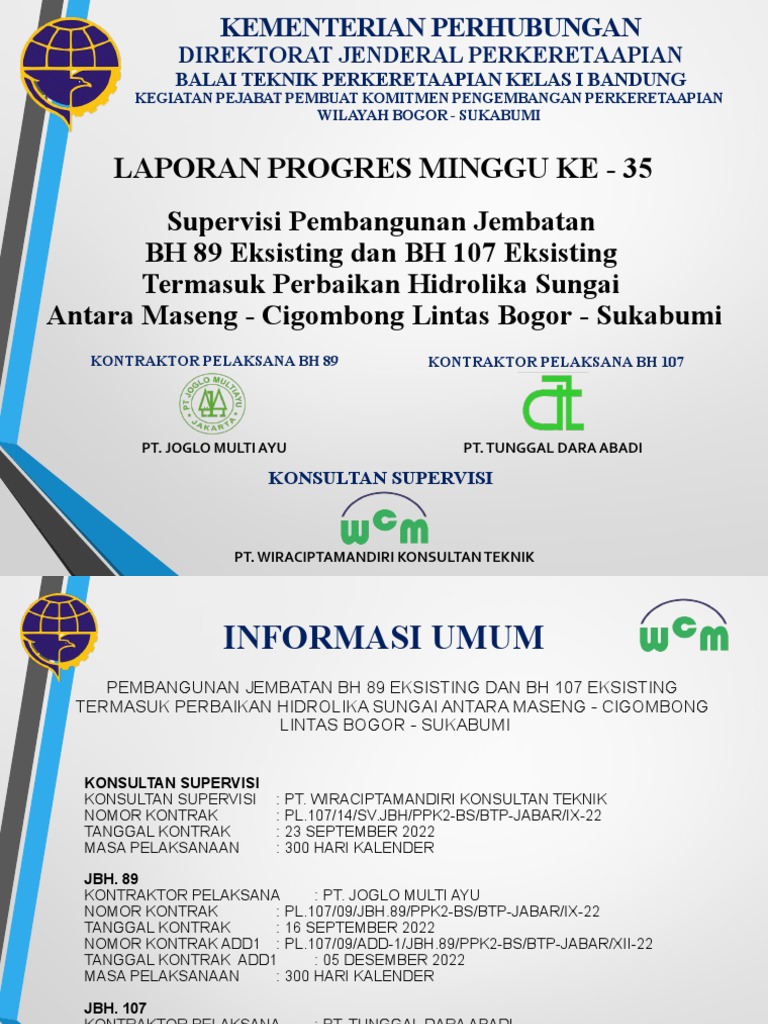 Progres Mingguan - M35 | PDF | Teknologi & Rekayasa